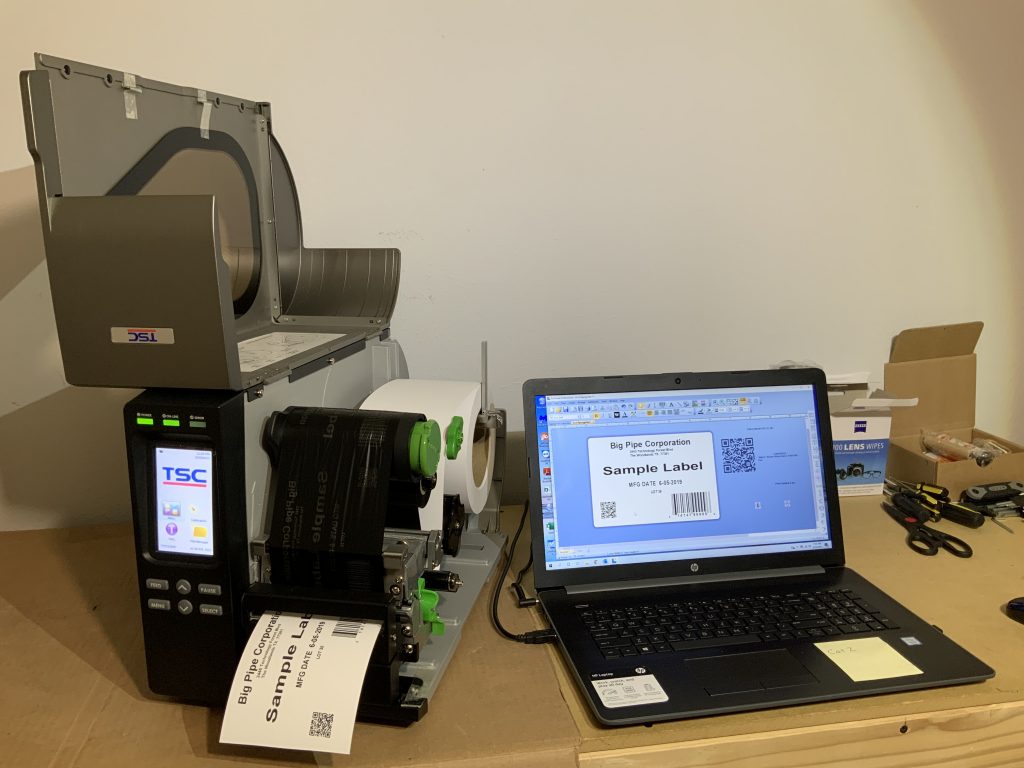 Labels for Drilling Pipe Inventory Tracking - Barcode Southwest